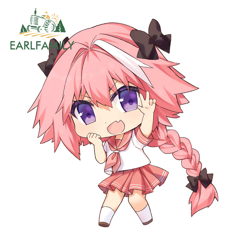 EARLFAMILY Femboy Astolfo Cartoon Chibi Car Sticker Amusing Occlusion ...