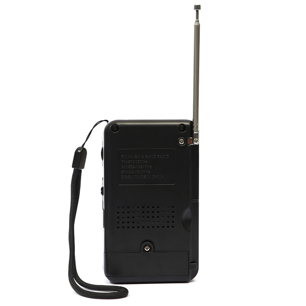 Compact Portable Stereo Radio with LCD Display and Speaker for AM FM SW ...