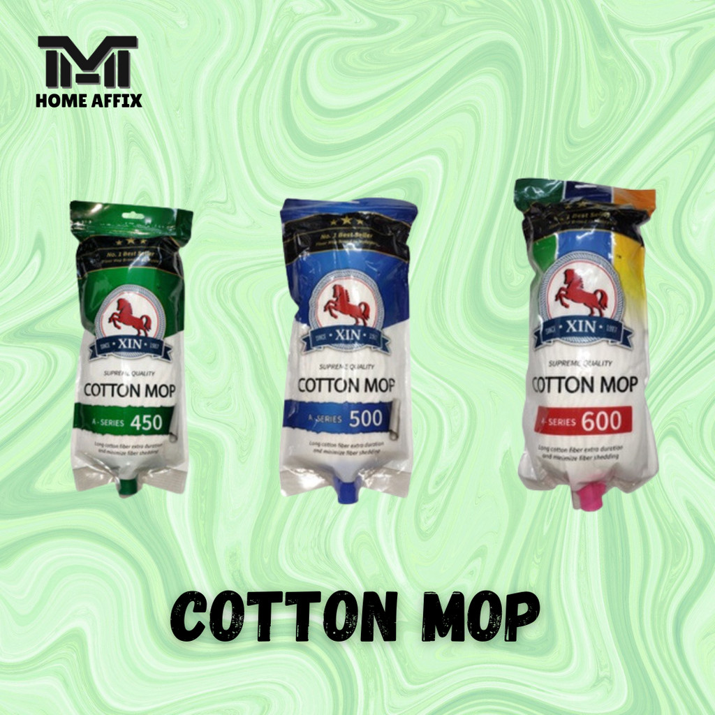 XIN HORSE BRAND A-SERIES COTTON MOP / MOP LANTAI PUTIH | Shopee Malaysia