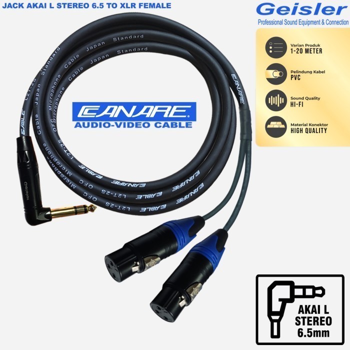 Bk to 2x XLR Female BK GEISLER Modified Jack Audio Cable - JAPAN ...
