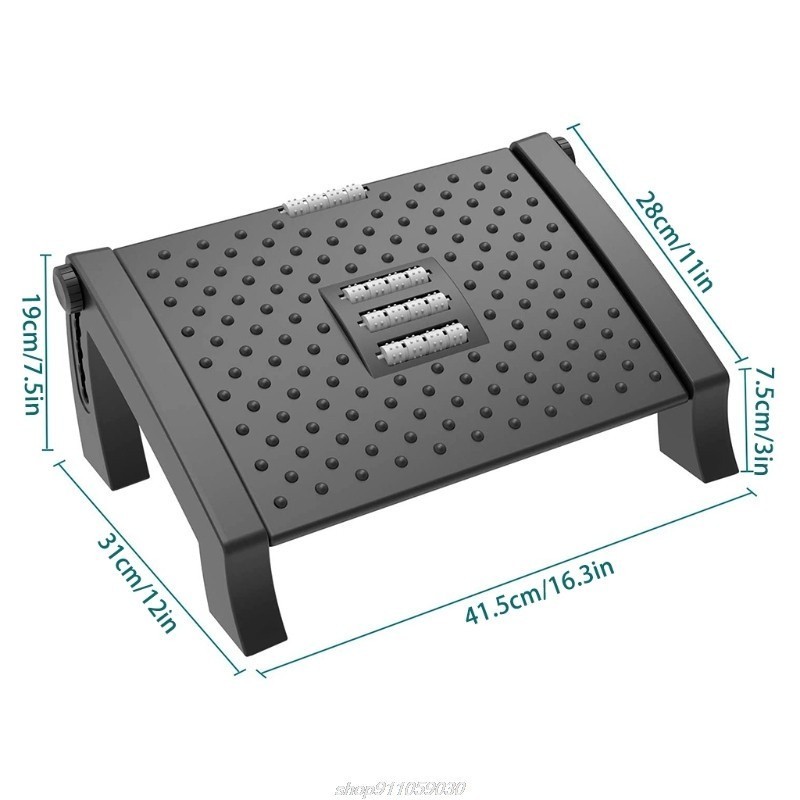 Foot Rest for Under Desk,With Massage Surface, Ergonomic Tilted Dagotto ...