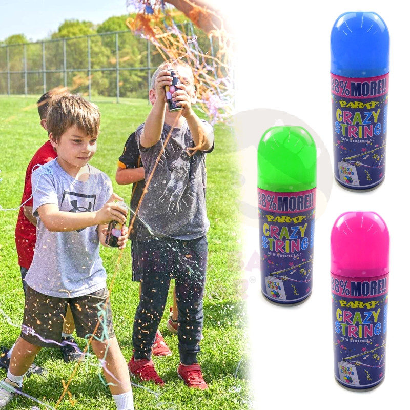 250ML 1 Piece Party Spray Snow Spray Crazy String Party popper Event ...