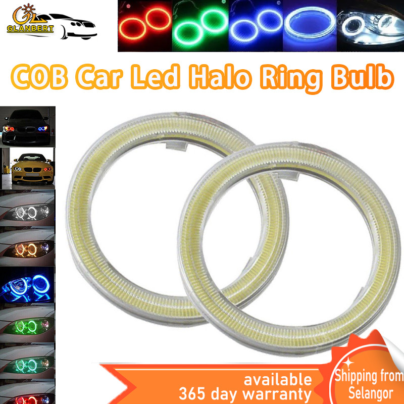 Ready Stock GLANBERT COB Lampu LED Bulat Motor Car Angel Eyes Led Ring ...
