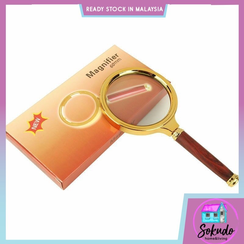 MAGNIFYING GLASS MAGNIFIER KANTA PEMBESAR 放大镜 60MM | Shopee Malaysia