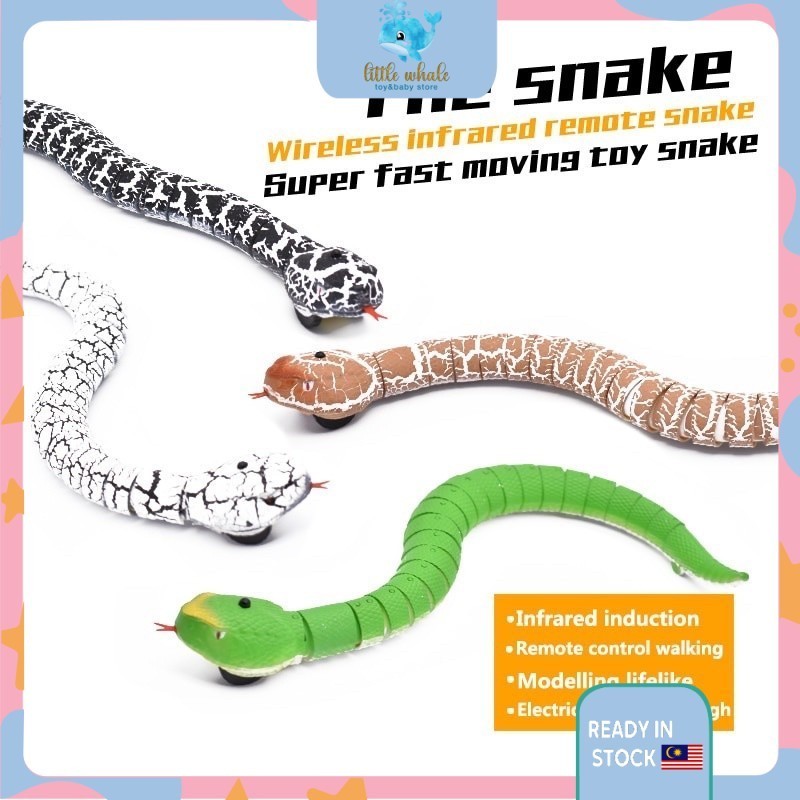 🐳Remote Control Snake Toys for Children Animal Trick Terrifying ...