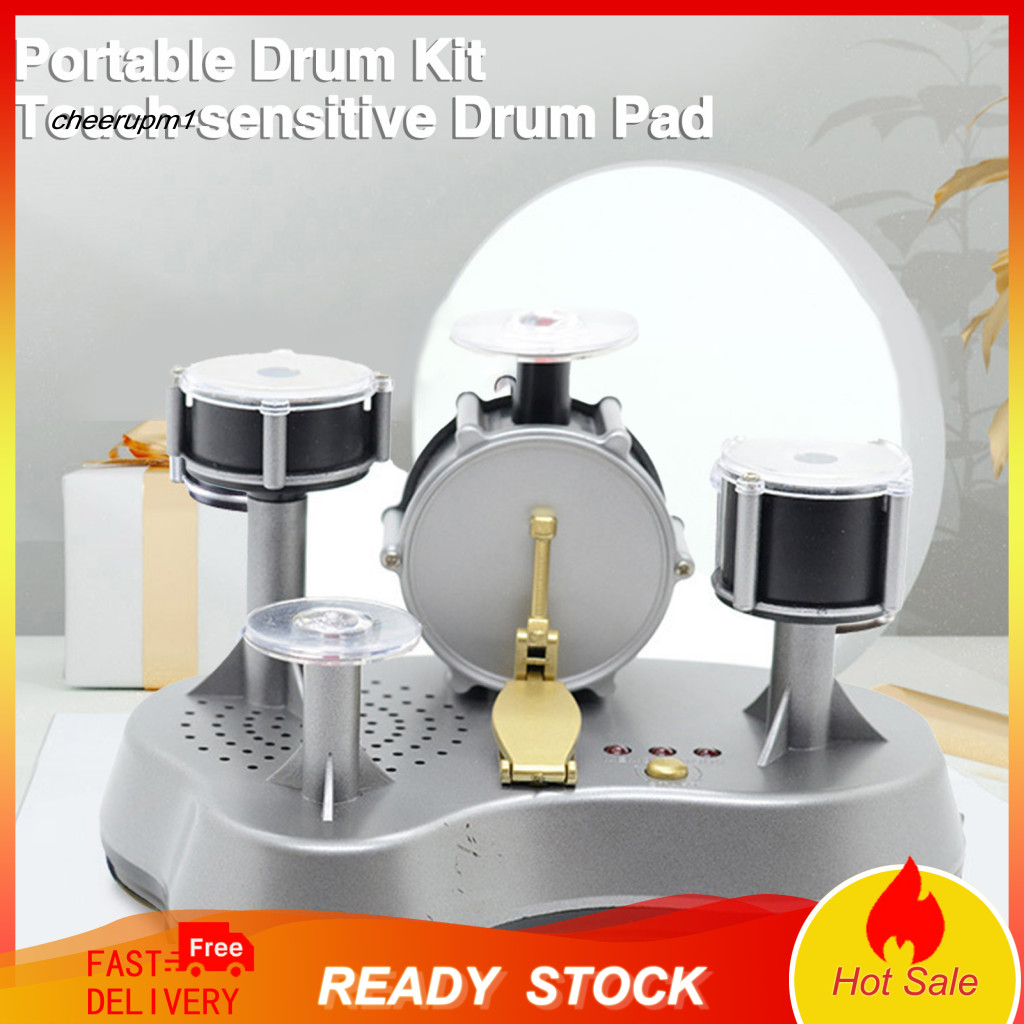 CHEER Music Learning Toy Mini Drum Kit Interactive Finger Touch Drum ...