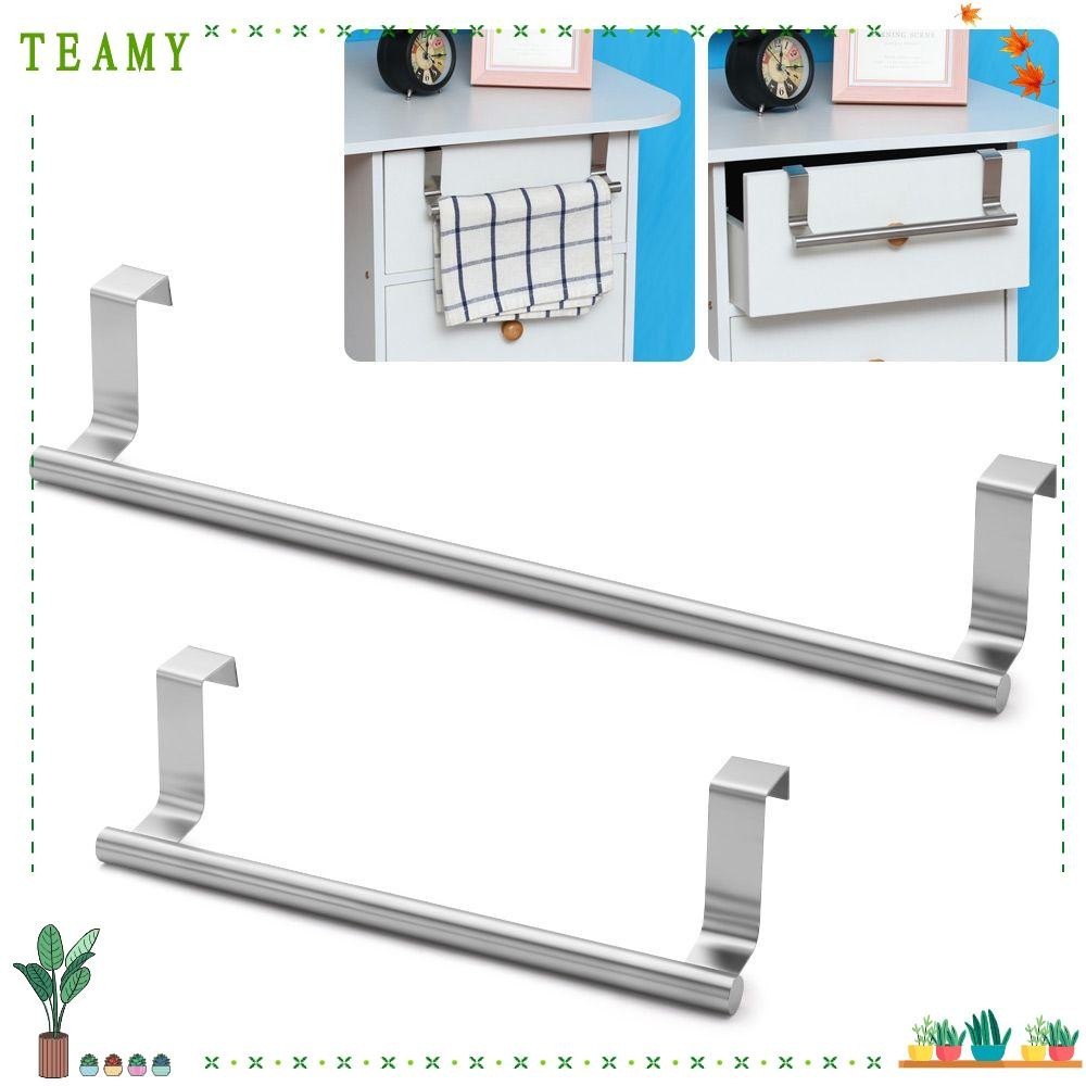 TEAMY Towel Rack Bathroom Cabinet Door Hanger Hanging Kitchen Over Door ...