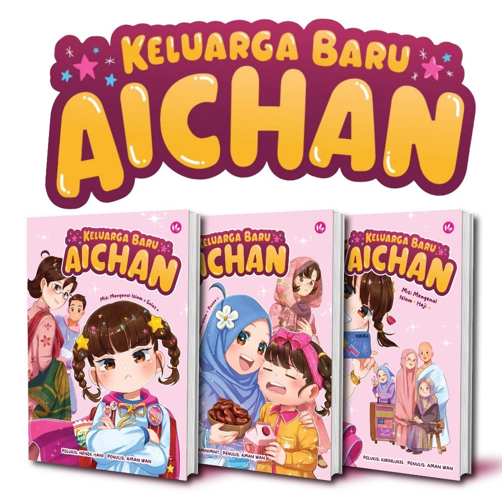 KOMIK KELUARGA BARU AICHAN - MISI MENGENAL ISLAM [ SOLAT | PUASA | HAJI ] | Shopee Malaysia