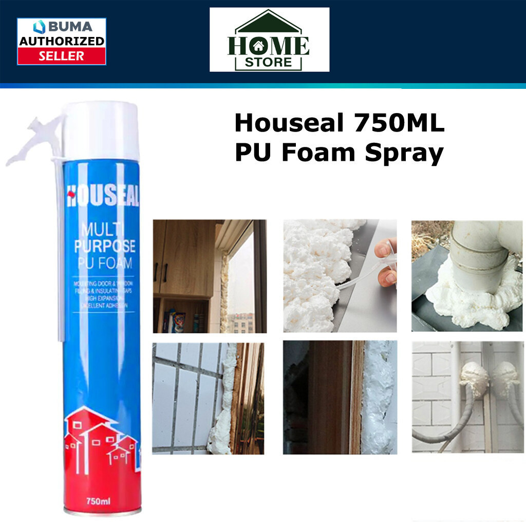 Houseal 750ML PU Foam Spray Insulating Gap Filling Window/Door Frame ...