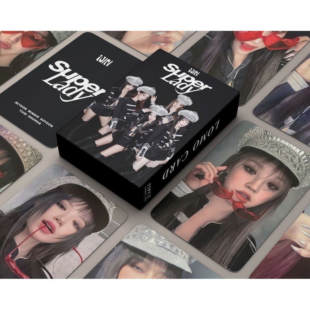 55pcs (G)I-DLE Lomo Cards 2nd Full Album [2] Super Lady Photocards ...