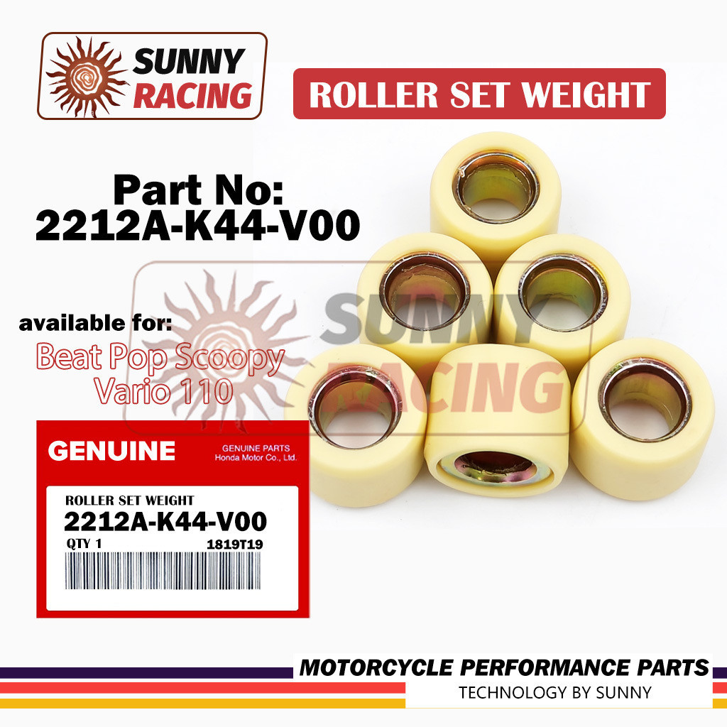 Honda Roller Weight Set K44 for Beat Pop Scoopy Vario 110 Motorcycle ...