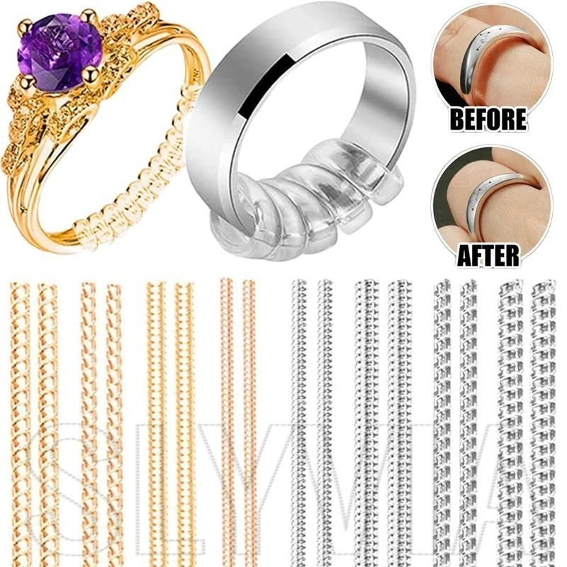 4PCS Rings Tightener - Elastic Fastener - Adjustable Spiral Spring Rope ...