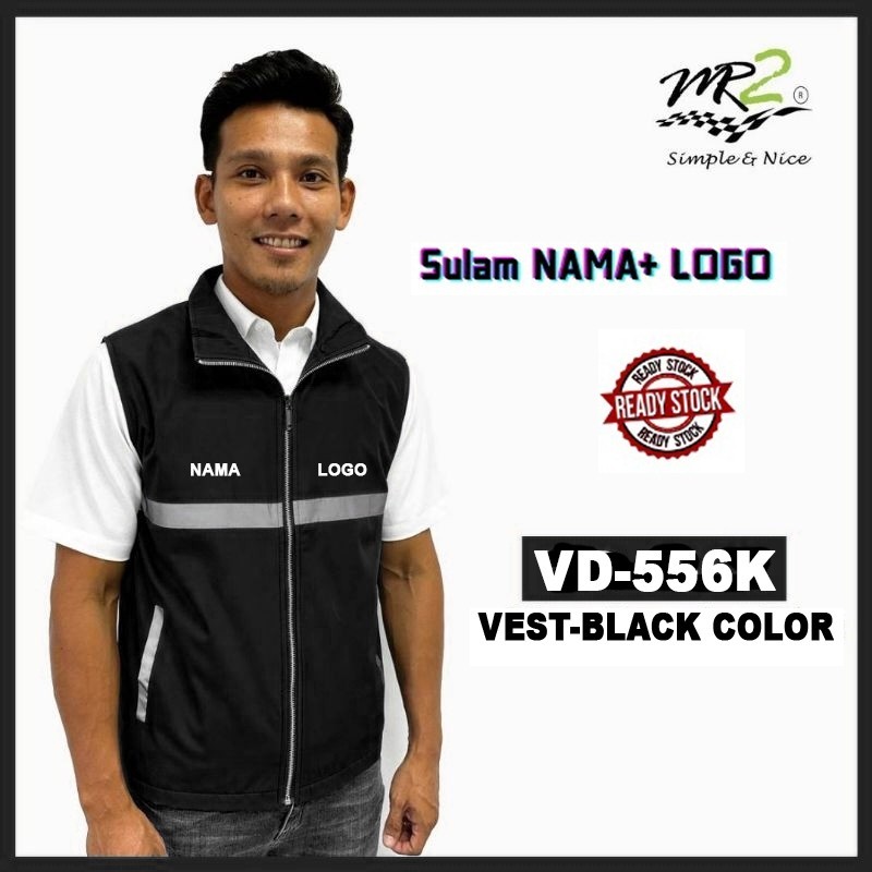 VEST KOPERAT ZIPPER WARNA HITAM/BLACK COLOR VD-556K | Shopee Malaysia