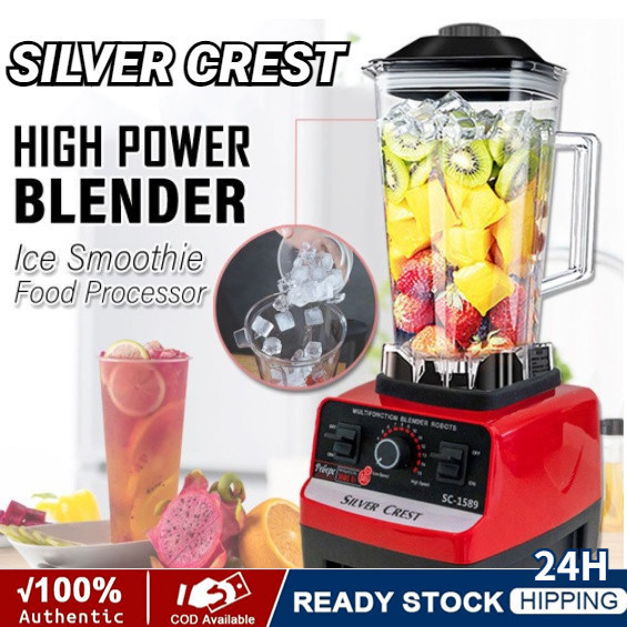 Silver Crest blender 4500W Heavy Duty 2.5L Blender Pengisar Tugas Berat ...