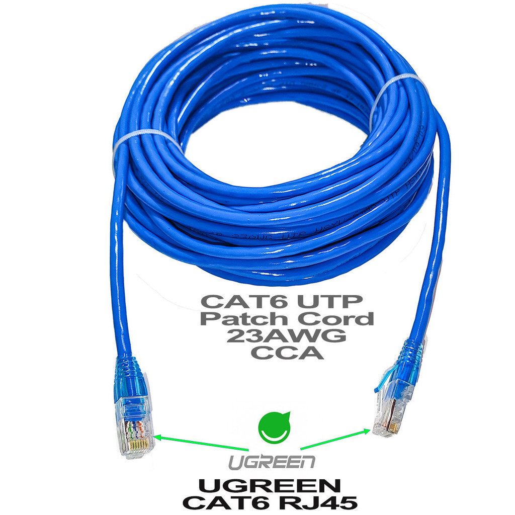 CAT6 UTP Ethernet Cable 30m~100m GIGABIT Outdoor LAN UGREEN RJ45 ...