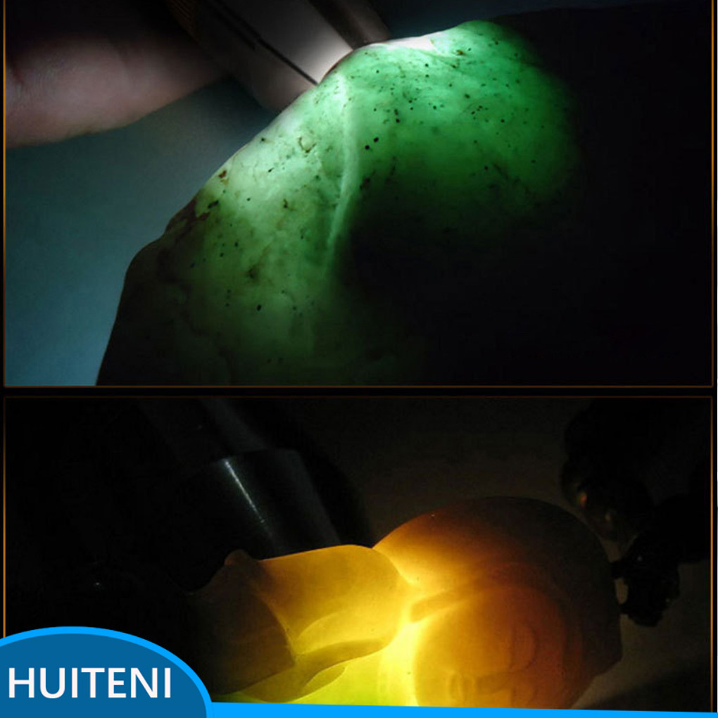 Jewelry Bright Flashlight Stainless Steel Rechargeable Torch Double ...