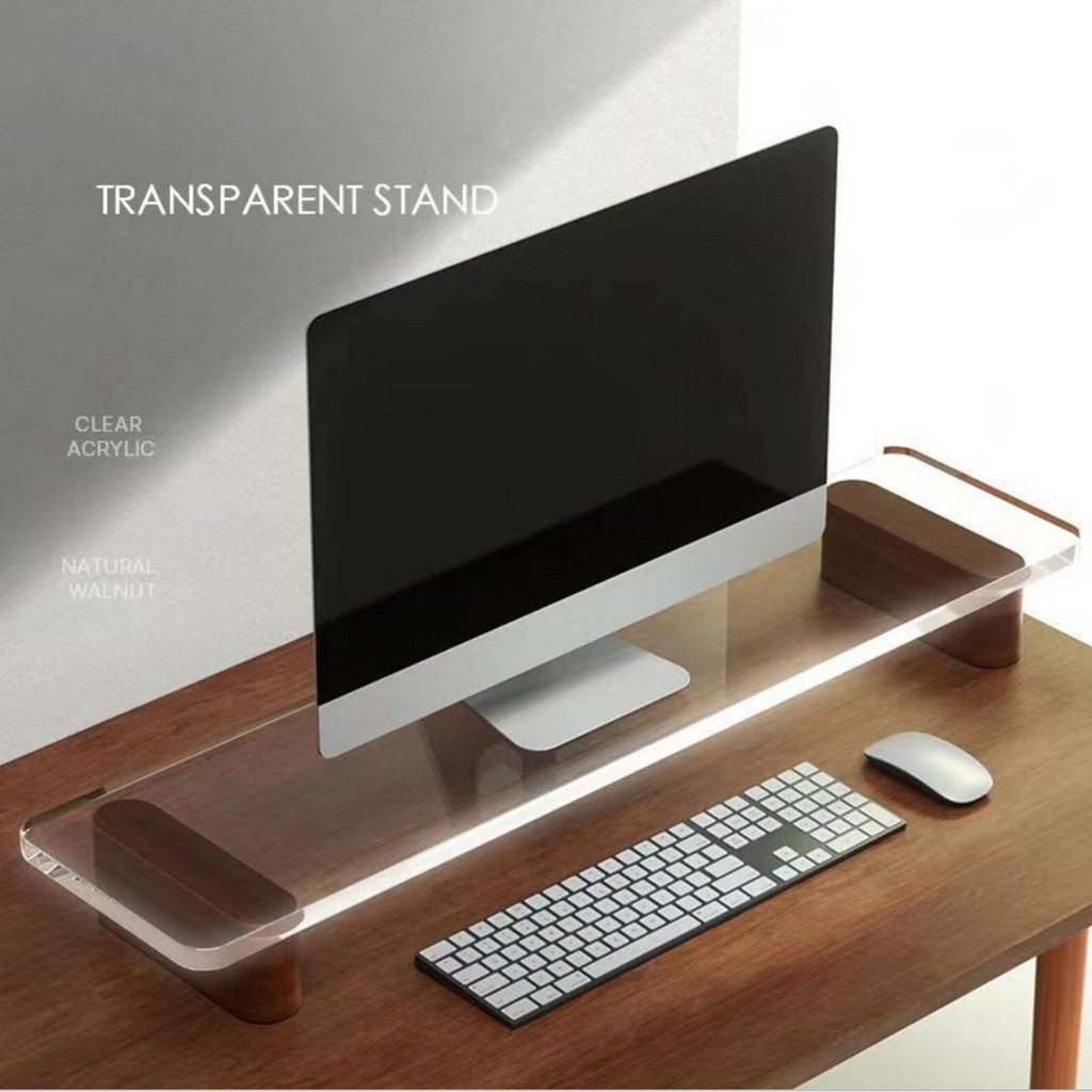 [Ready Stock] TOPFINE Acrylic Board with Wooden Stand For PC Monitor ...