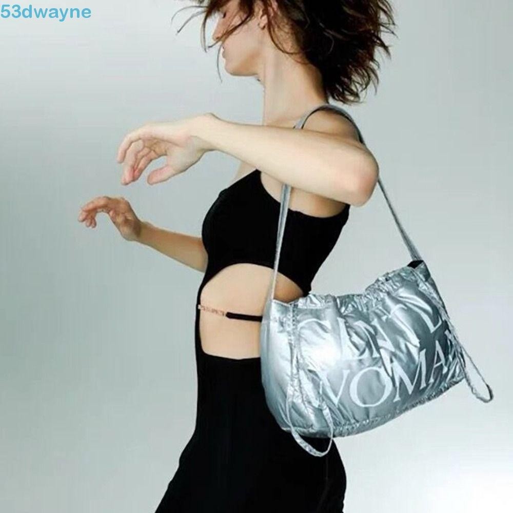 DWAYNE Gentlewoman Canvas Bag, Thai Shoulder Bag Drawstring Shoulder ...