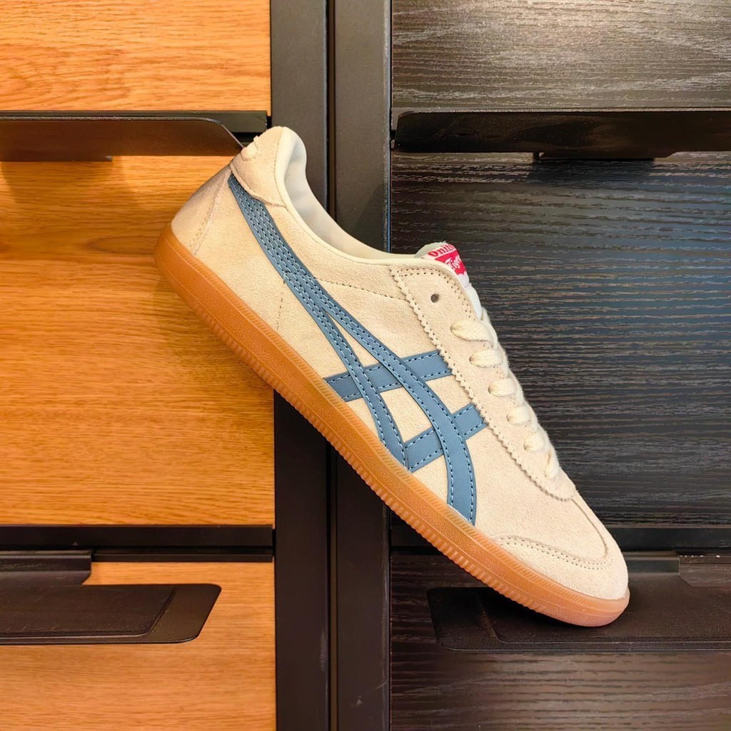 Dj Shoes Onit Tiger Tokuten Cream Blue Suede - Casual Sneakers Men ...