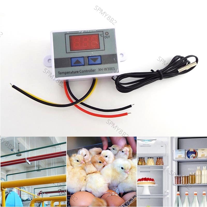 12/24V Digital Temperature Controller Thermostat Thermoregulator 220V ...