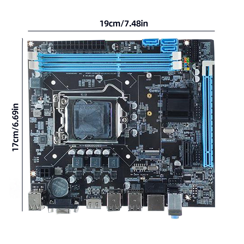 H61 Motherboard 16GB Micro-ATX Desktops MainBoard LGA1155 Socket I3/I5/I7 CPU [myhomever.my ...