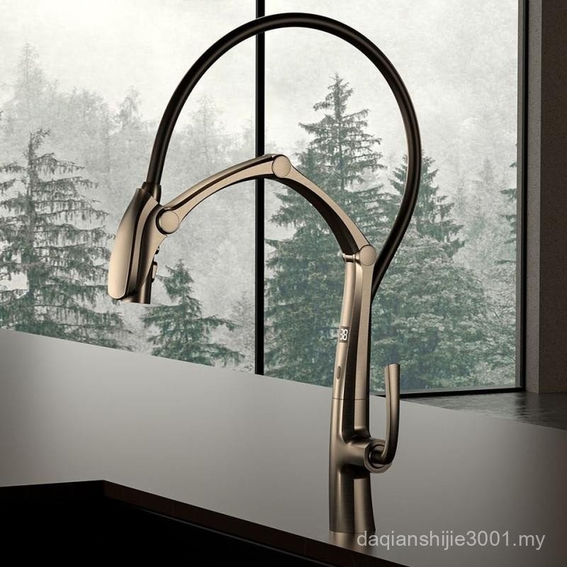 Penng All-Copper Tarik Keluar Sinki Dapur Penderia Faucet Paparan ...