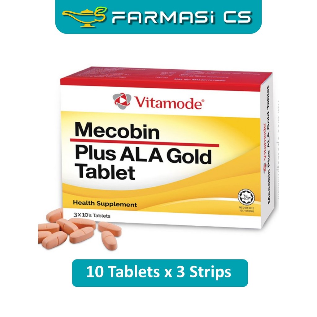 [ GOLD ] Vitamode Mecobin Plus ALA Gold 30 Tablets EXP:10/2026 ...