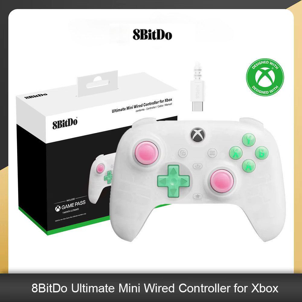8BitDo Ultimate Mini Wired Controller for Xbox Hall Effect Joysticks and Triggers For Xbox ...