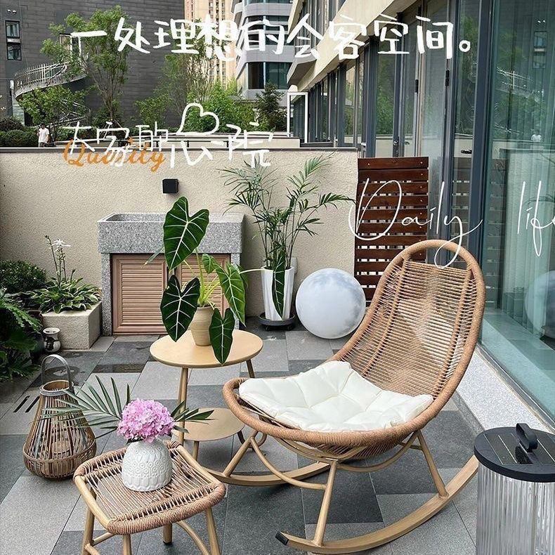 Nordic Style Penguin Rocking Chair Recliner Lazy Chair Single Chair ...