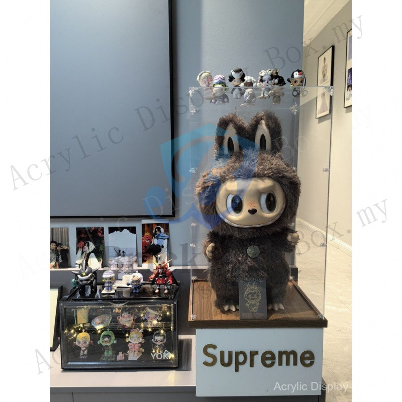 ️Labubu Angel Display Box Zimomo Size 35 * 35 Height 60cm Model Cover ...