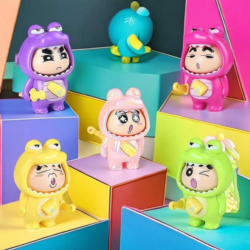 Kotak Buta Krayon Buaya Shin-chan Rasmi Tekan Mainan Abstrak Lucu ...