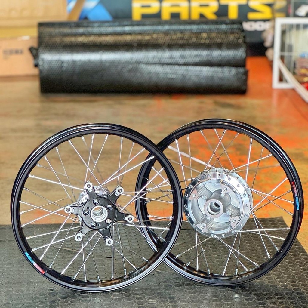 RIM ALLOY RS150 / RSX 17 x 1.60 DEPAN DAN BELAKANG SIAP STRING MCM ...