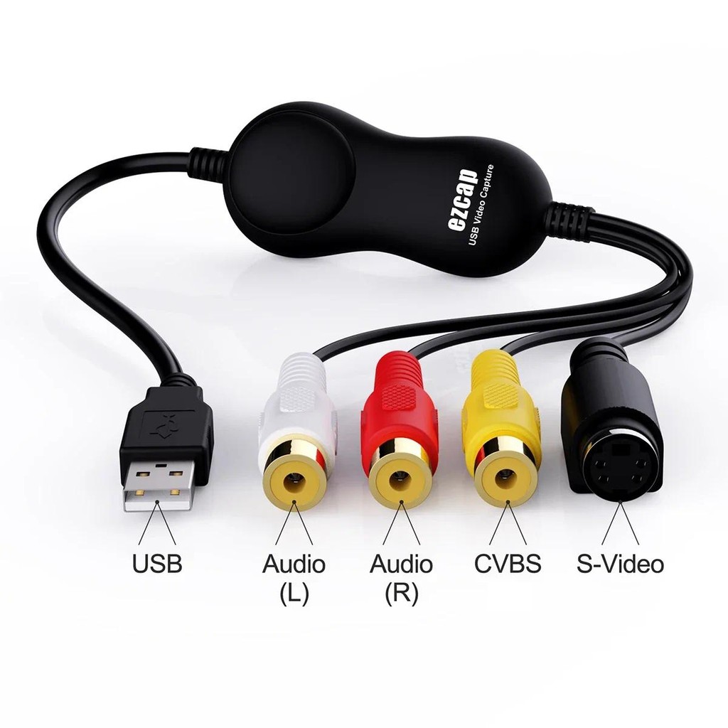 USB 2.0 Audio Video Capture Card S-video AV Analog Video Recorder ...