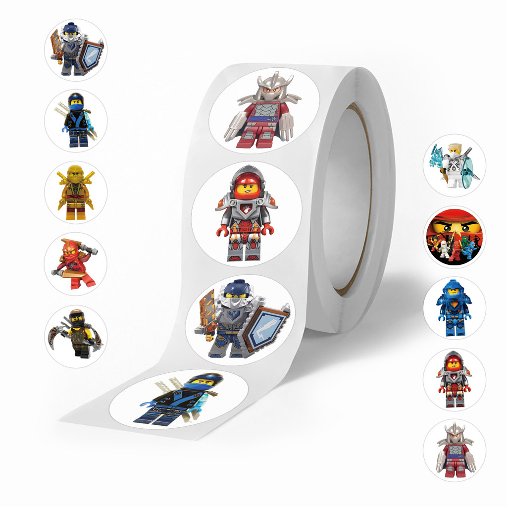 500 pcs 10 images LEGO Ninjago Stickers Roll/Stickers Tape | Shopee Malaysia