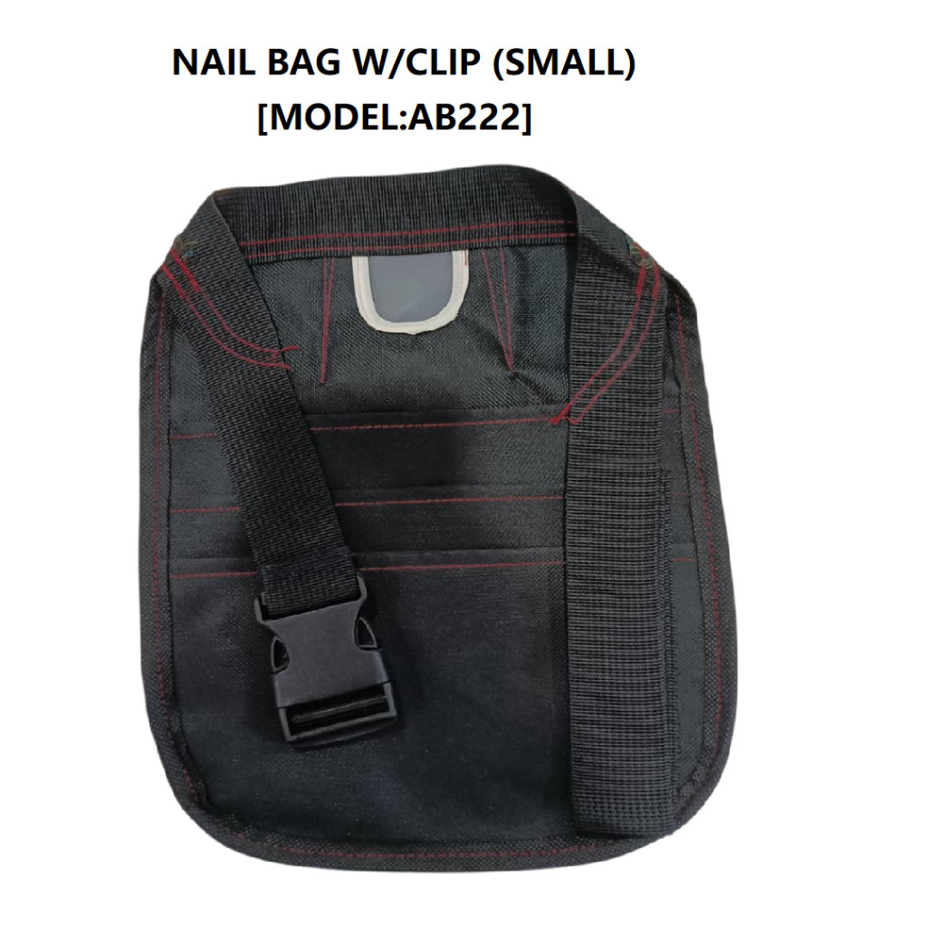 Nail Bag /Tool Bag W/Clip (Small) (Model: AB222] | Shopee Malaysia