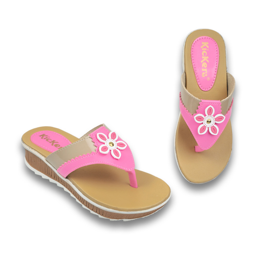 Trendy Kickers Heeled Girls' Flip-flops | Shopee Malaysia