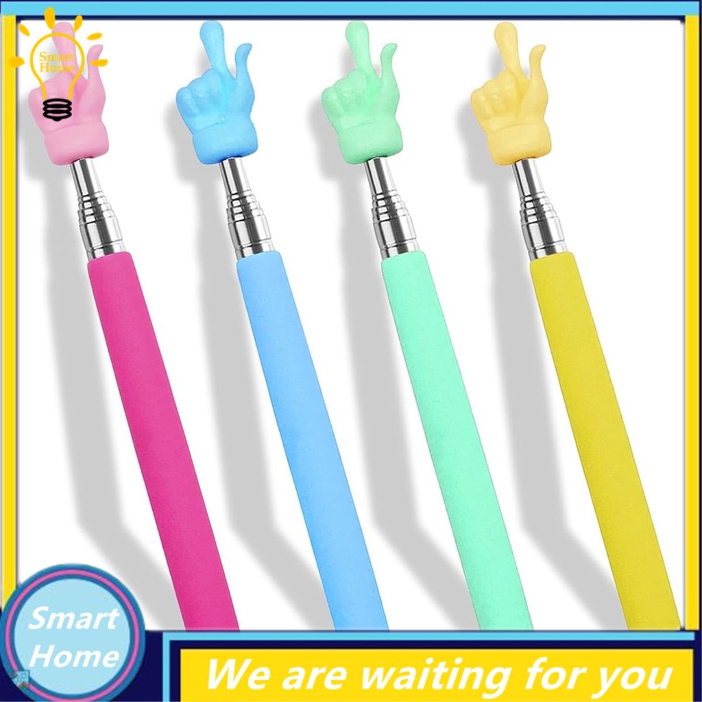 [Hmou] 4PCS Retractable Teacher Pointer for Classroom Kids Reading ...