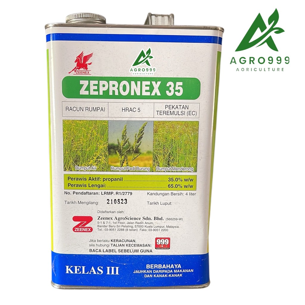Zepronex 35 4Liter/Herbicide/Propanil 35%|Racun padi/Bonaza/kenpanil ...