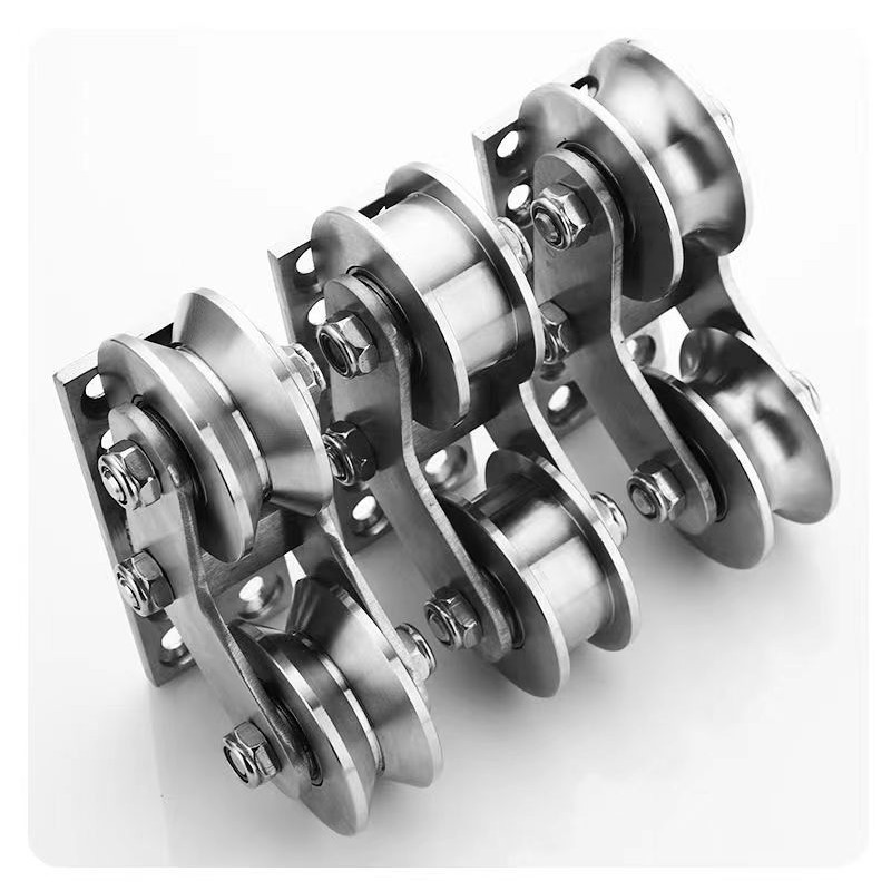 Heavy Duty 304 Stainless Steel Double Slide Gate Roller Wheel Roller ...