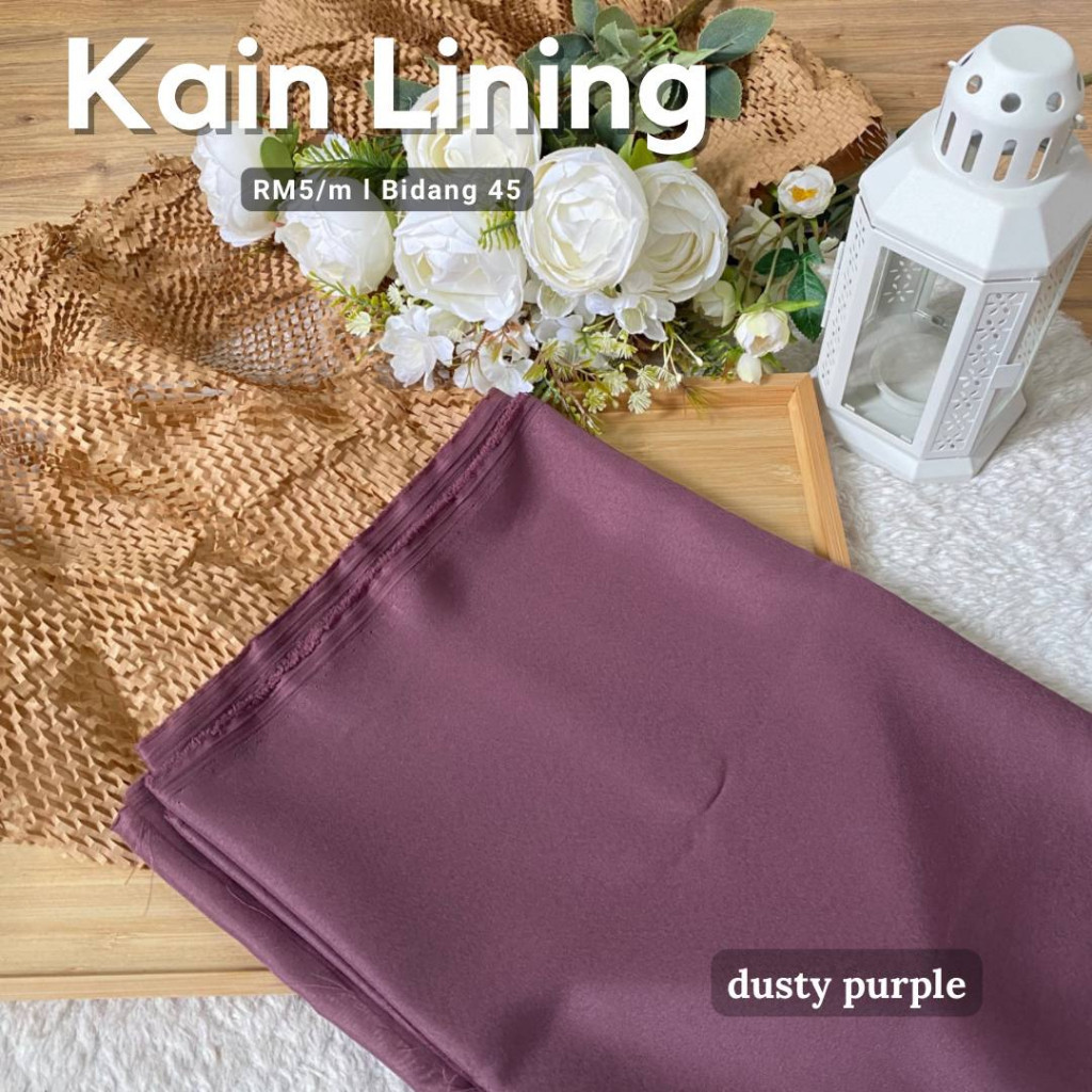 KAIN LINING BIDANG 45 KAIN TAK PANAS SESUAI UNTUK SEBAGAI ALAS/LINING ...