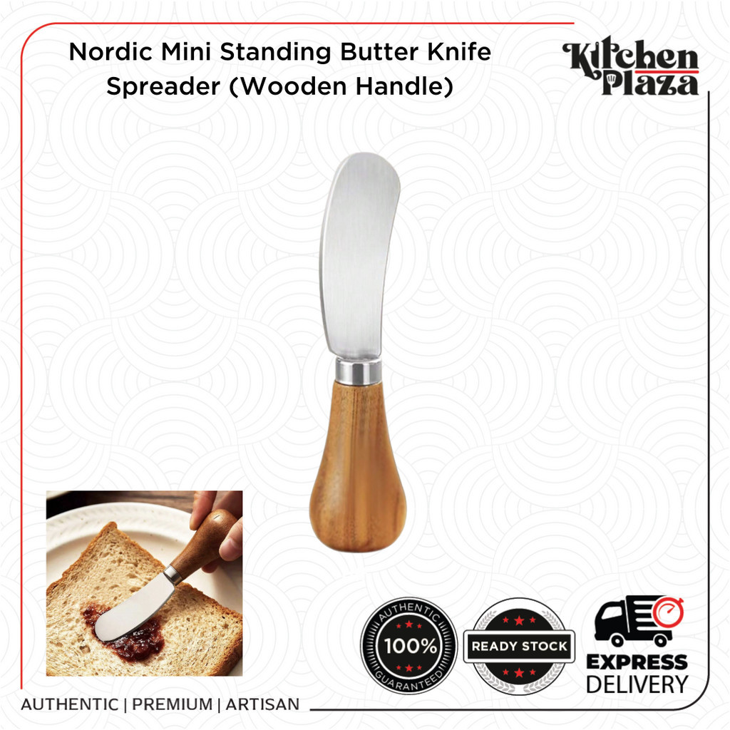Nordic Mini Standing Butter Spreader Knife (Wooden Handle) | Shopee ...
