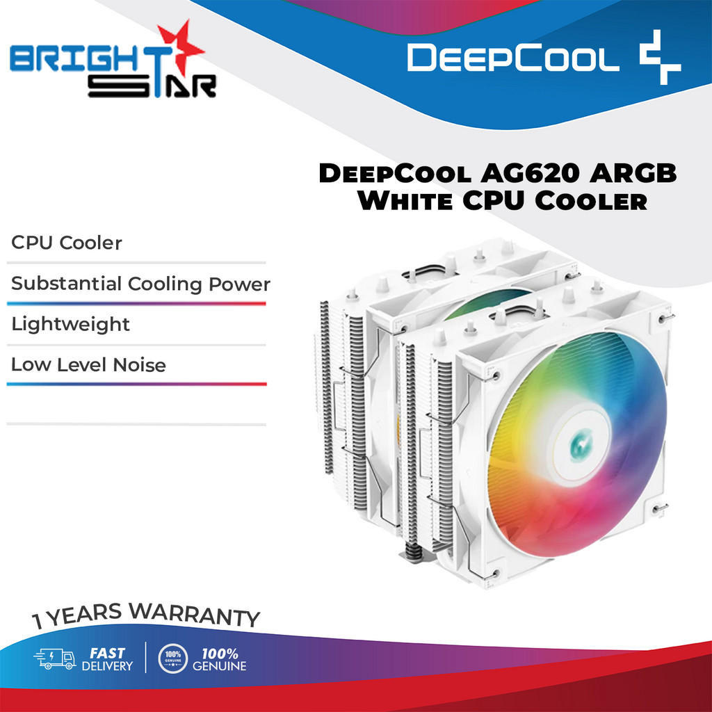 DEEPCOOL AG620 ARGB Air Cooler White | Shopee Malaysia