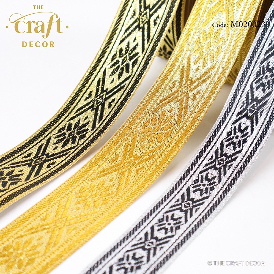 The Craft Decor Songket Jacquard Border Lace Ribbon Trim*Jual Meter ...