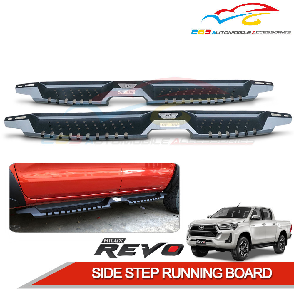 TOYOTA HILUX REVO ROCCO ROGUE 2016-2022 OPTION SIDE STEP RUNNING BOARD ...