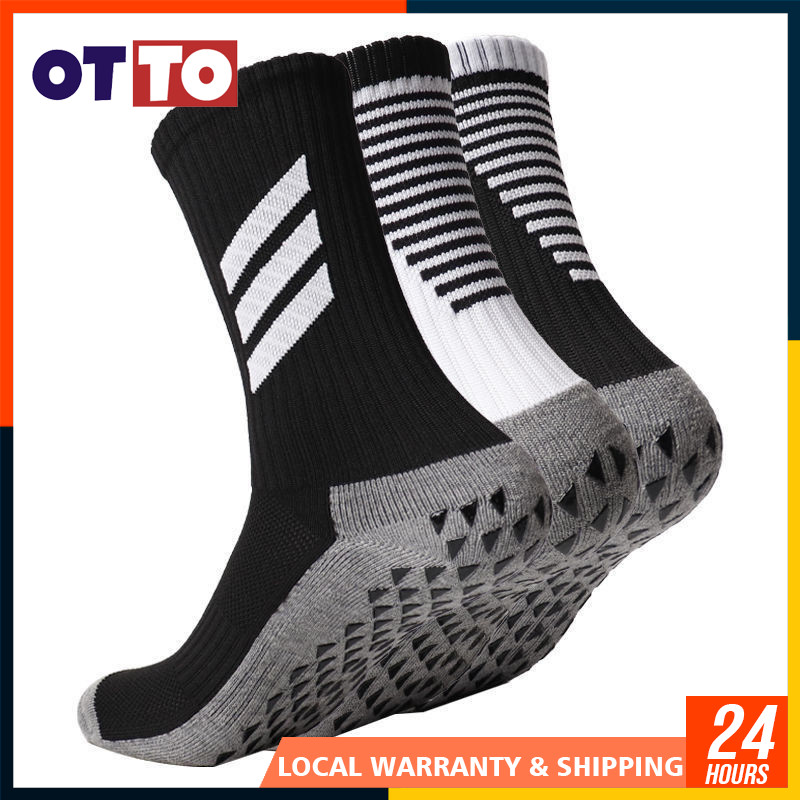 Anti Slip Socks Football Stoking Anti Slip Futsal Tebal Stokin Sukan ...
