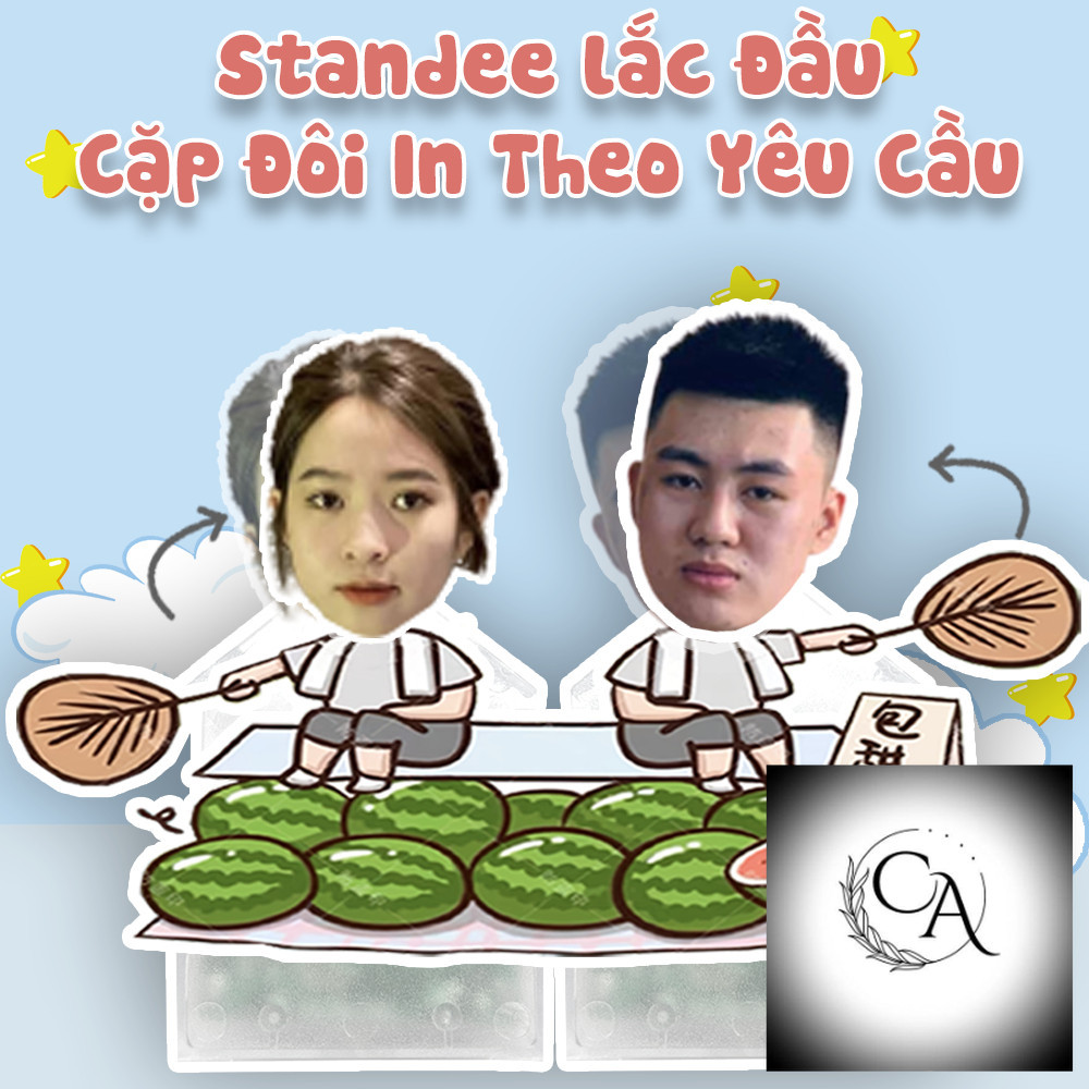 Shaking Head Standee Doublebag Printed on Demand with Chibi Cartoon ...