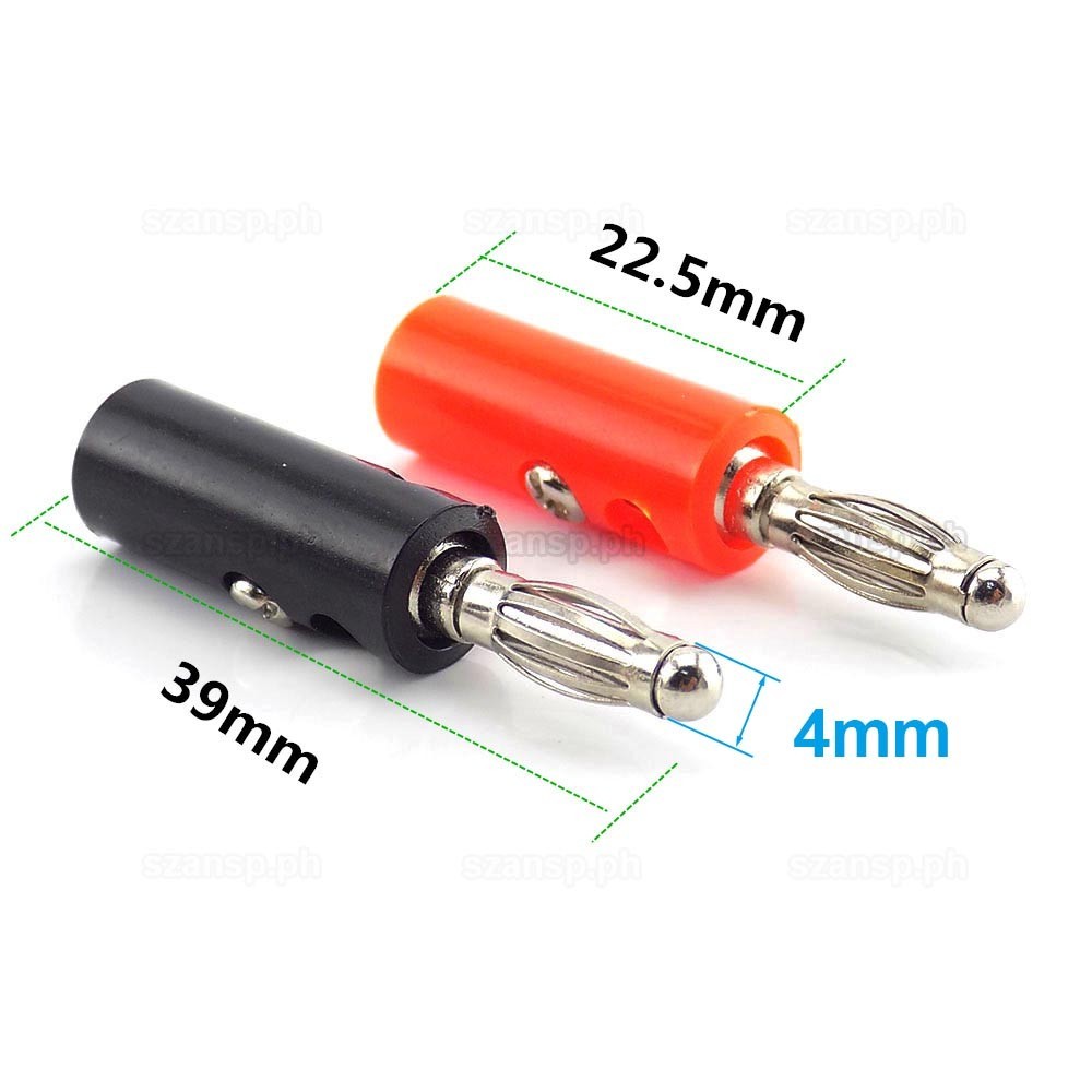 1 Pair Red+Black Banana Plug Connector For Speaker Wire Pin Audio ...