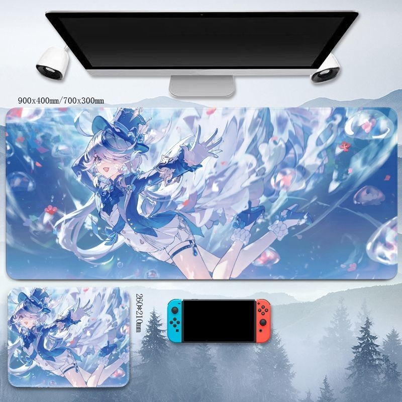 Furina Mouse Pad Oversized Genshin Impact Merchandise Mouse Pad Water ...
