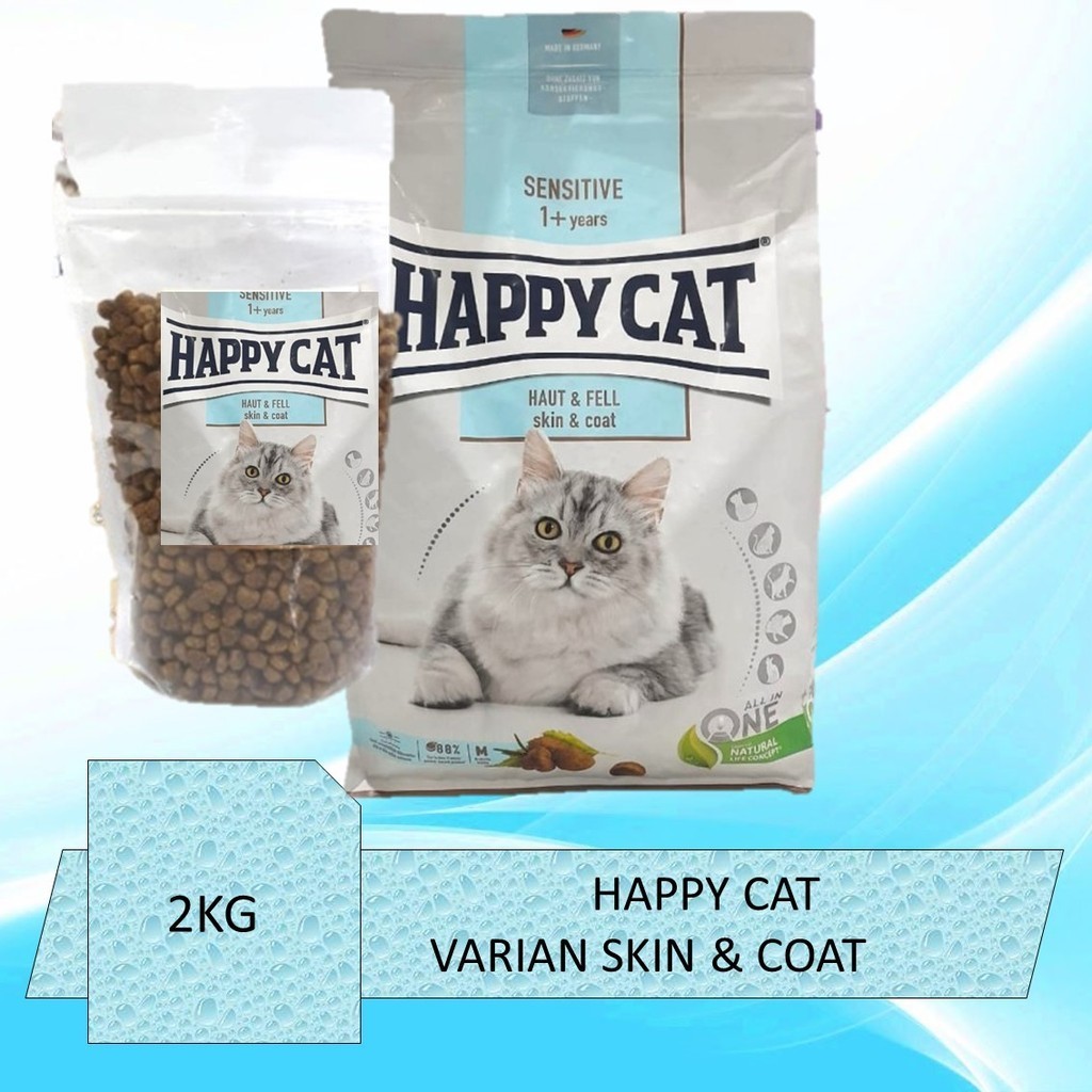 Happy cat Food sensitive skin and coat (hair and skin) Happycat 2kg ...