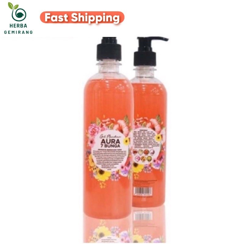 💯 Original HQ™ Gel Mandian Aura 7 Bunga Dherbs 500ml | Shopee Malaysia